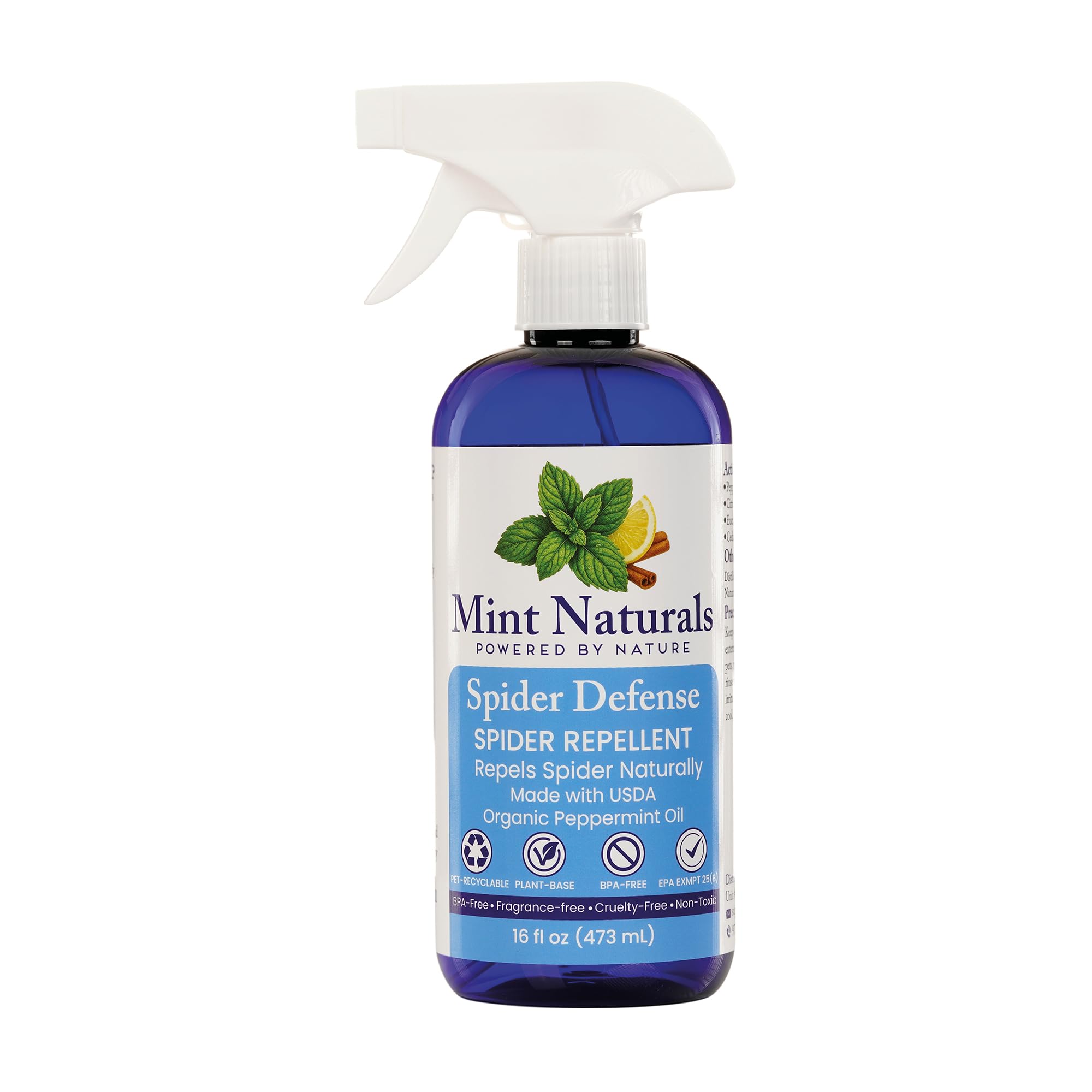 Mint Naturals Spider Defense Spray – USDA Organic Peppermint Oil Scent ...