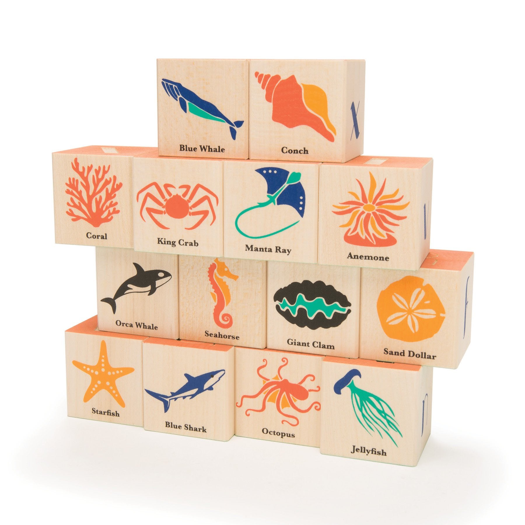 Uncle Goose Ocean Blocks - Made in The USA – USA Products Only